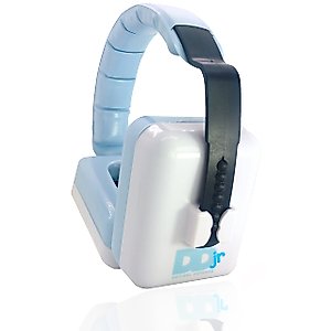 DECIBEL DEFENSE Junior Kids Ear Protection 28dB NRR Noise Reduction Hearing Protection Earmuffs for Infants Babies & Toddlers, Blue, Regular