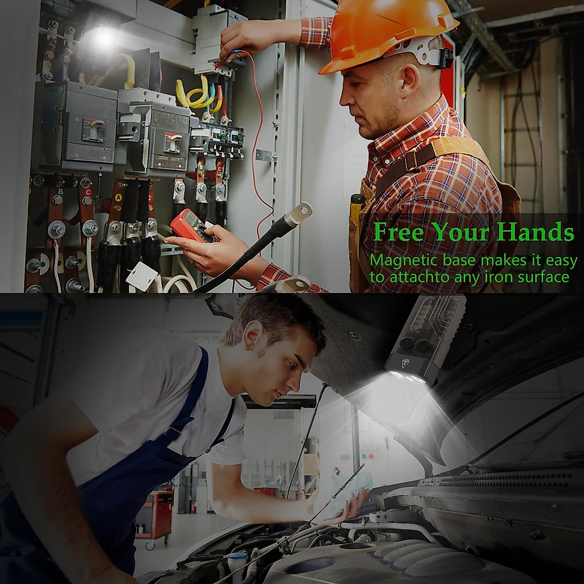 Hisim Mini Powerful Keychain Bright 1000 Lumens EDC Flashlight with 14 Lighting Modes, 365NM UV Light COB Side Light IPX4 Pocket Tail Magnet Buzzer Alarm Rechargeable Flashlight Black