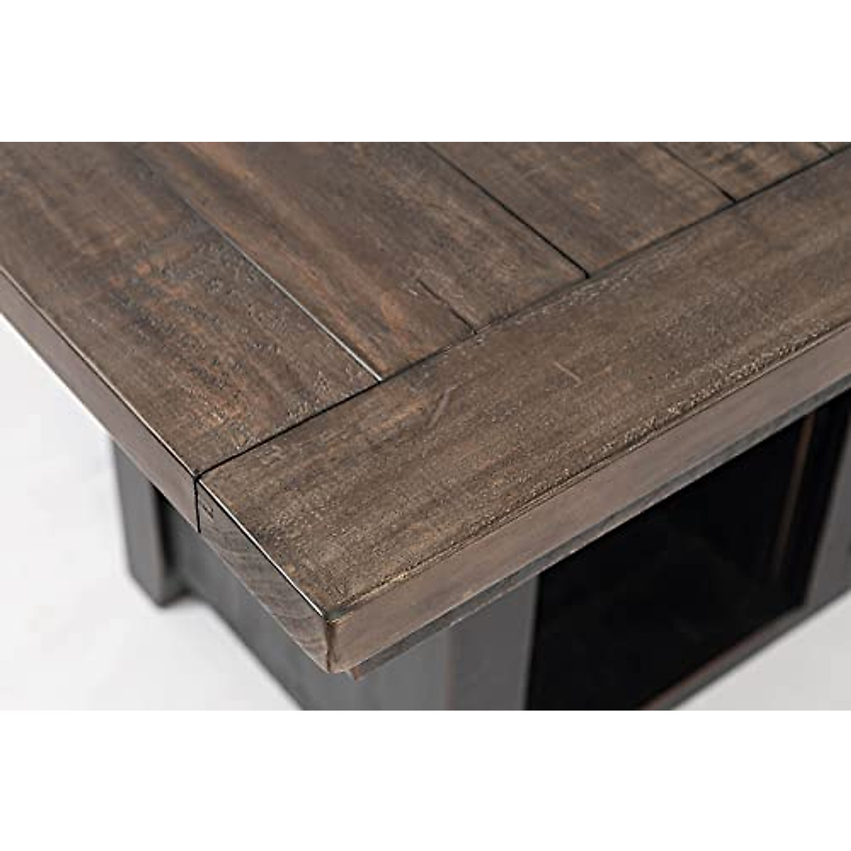 Jofran Madison County Storage Extension Dining Table, 72', Vintage Black