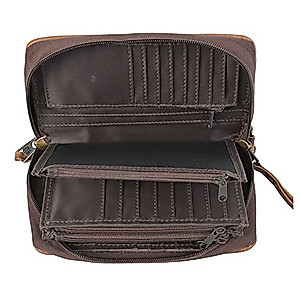 STS Ranchwear Women's Palomino Kacy Organizer | Compact Zipper Wallet with Interior Pockets & Card Slots, Multi-Light Pink Serape, One Size