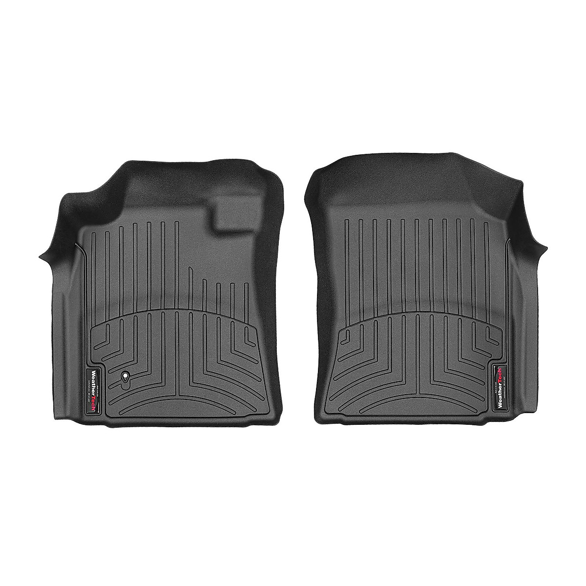 WeatherTech Custom Fit FloorLiners for Toyota Tundra, Sequoia - 1st Row (440441), Black