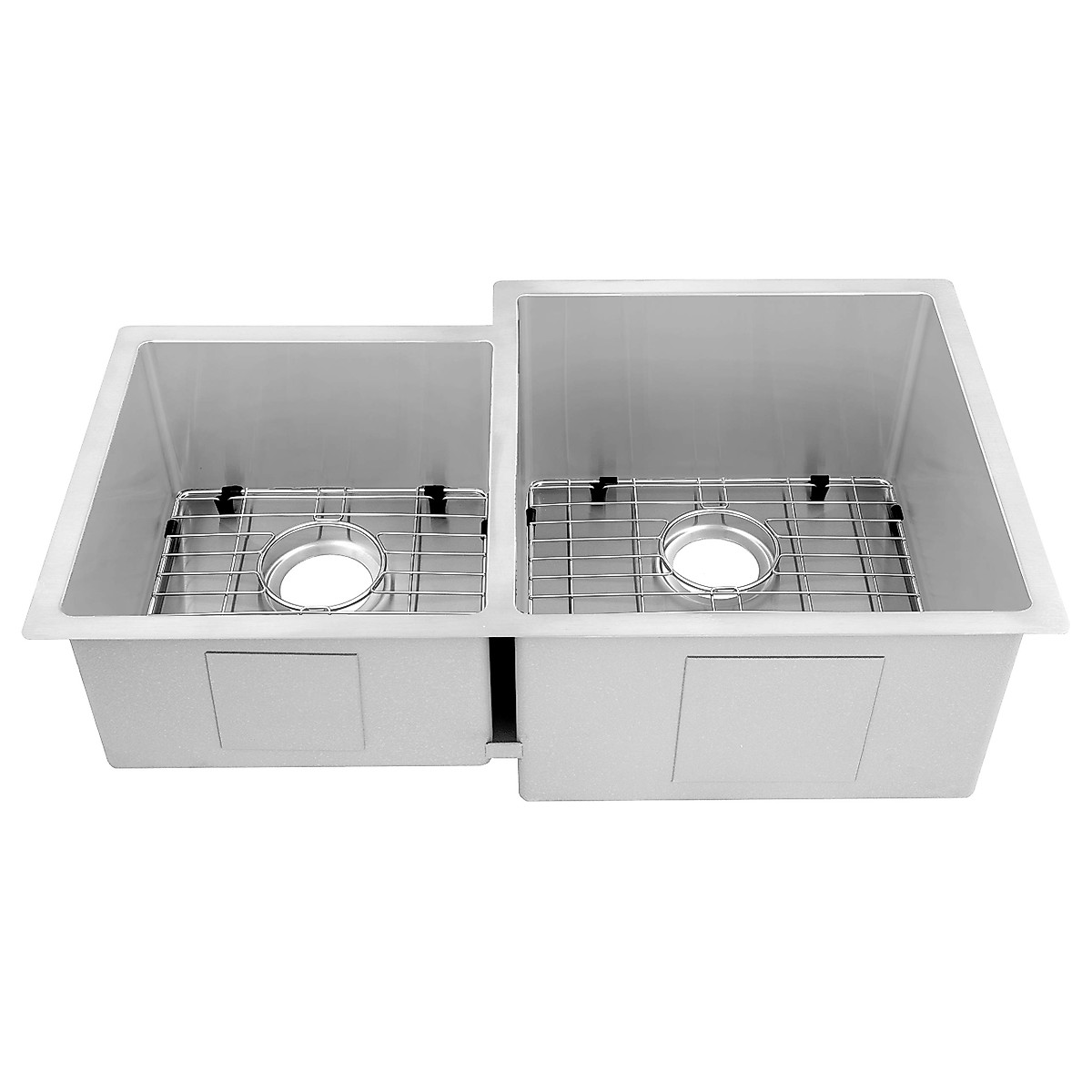 ZLINE 32" Jackson Undermount Double Bowl Stainless Steel Kitchen Sink with Bottom Grid (SRDL-32)
