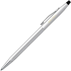 Dayspring Pens Personalized AT Cross Pen and Journal Gift Set - Classic Century Ballpoint with a Black Journal - Engraved and Embossed Comes in gift box.