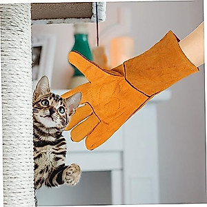 DOITOOL Animal Handling Gloves 1pc Anti Bite Gloves High Temperature Gloves Protective Gloves Bite Proof Animal Handling Gloves Gloves Thickening Gloves Hand Protection Glove