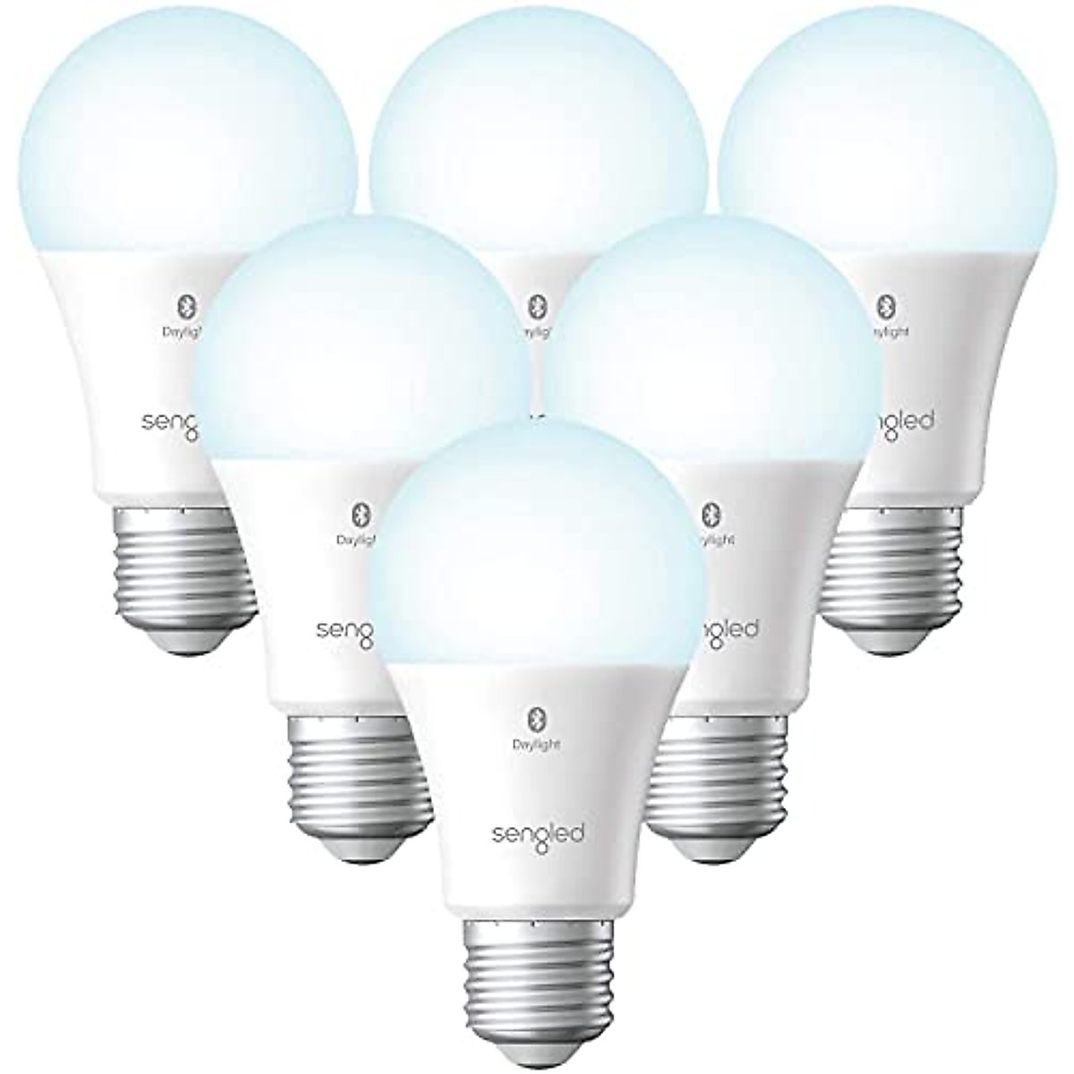 Sengled Alexa Light Bulb, Smart Light Bulbs That Work with Alexa Only, Bluetooth Mesh Standard A19 E26 Dimmable LED Bulb Daylight 5000K, 60W Equivalent 800LM, High CRI, High Brightness, 6 Pack