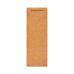 Air Cork Yoga Mat - Bodybycharlene - Non Slip, Anti Skid Cork Surface with TPE Backing - 71"X24"X10mm Thick, Yoga Mats! (Violet)