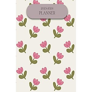 Cute Monthly Planner 2023-2024 for The Young Lady On-The Go, Titled: " 2023-2024 Planner ": 5.5 x 8.5 Inch, Featuring Monthly Calendars, Monthly To-Do ... Plans, Monthly Finances, & Contact Lists