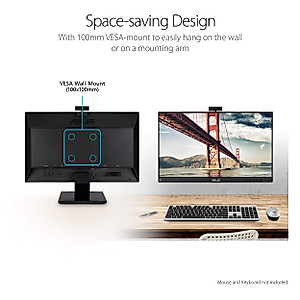 ASUS BE24EQK LCD Monitor - 23.8" Full HD WLED 16:9 Black 24" Class in Plane Switching (IPS) Technology 1920 x 1080 16.7 Million Colors 300 Nit Maximum 5 ms 75 Hz Refresh (Certified Refurbished)