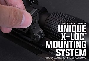 Monstrum G2 1-4x24 First Focal Plane FFP Rifle Scope with BDC Reticle | ZR302 Quick Release Scope Mount | Bundle