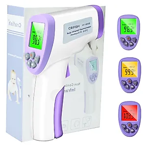 Forehead Thermometer, Non-Contact Infrared Adult and Child thermometers, with Fever Alarm, Accurate Reading and Memory Function, for Indoor and Outdoor use, 1 Second Results