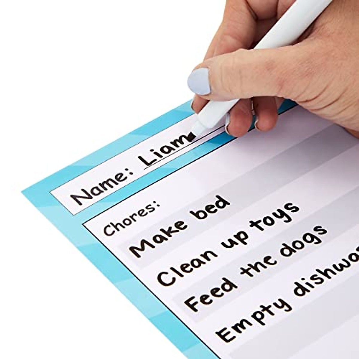 6 Pack Dry Erase Chore Chart for Kids, Reusable Behavior Reward Board with Self-Adhesive for Classroom, Monster Designs (14.5 x 11 in)