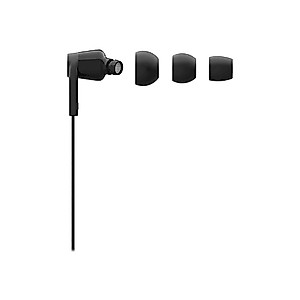 Belkin SoundForm Headphones - Wired In-Ear Earphones With Microphone- iPhone Headphones - Apple Wired Earbuds For iPhones & iPads With Lightning Connector (Black)