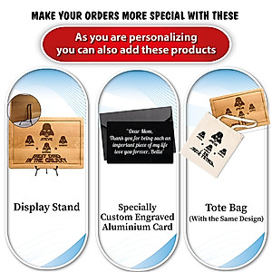 Personalized I am Their Father StarWar Dad Gift Cutting Board, Fathers Day Gifts from Kids, Funny Star War Gift, Darth Character Plaques, Custom Name Stars War Mens Gift, Gift from Daughter or Son