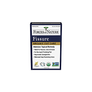 Forces of Nature – Natural, Organic Fissure Care (5ml) Non GMO, No Harmful Chemicals –Soothe and Relieve Burning, Throbbing, Stinging, Itchy, Bleeding Tissue Caused by Fissures or Hemorrhoids
