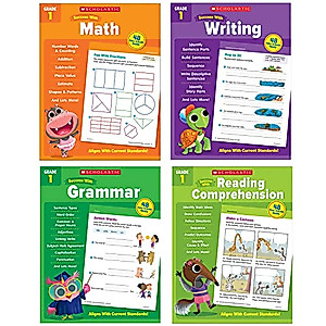 Scholastic Teacher Resources Scholastic First Grade Success Workbooks, 4 Book Set