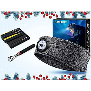 LED Headband and Magnet Tool Telescoping Magnetic Pickup Light - Gifts for Men Women Stocking Stuffers for Dad Mom Boyfriend Friends