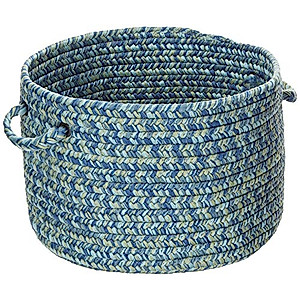 Colonial Mills CA49 18 by 18 by 12-Inch Catalina Storage Basket, Seafoam