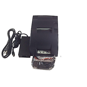 TM-U220B, Impact, two-color printing, 6 lps, USB interface, Auto-cutter, Solid Cover, Dark gray (Renewed)