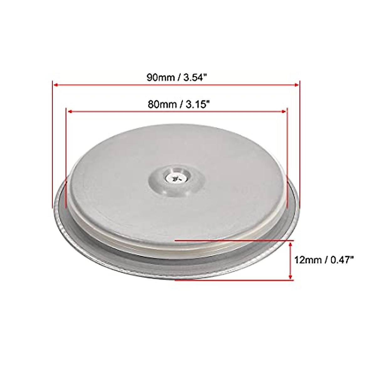 uxcell Kitchen Sink Drain Stopper Rubber Seal 80mm Stainless Steel Sealing Lid for Kitchen Sink