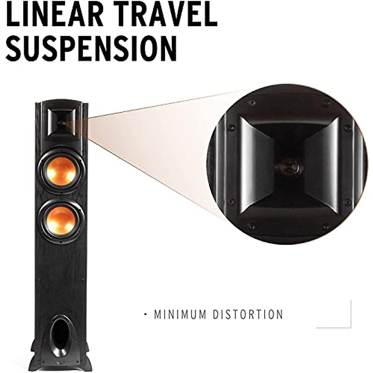 Klipsch F-200-BLACK Synergy Black Label Floorstanding Speakers with Klipsch B-100-BLACK Bookshelf Speakers, Klipsch C-200-BLACK Center Channel Speaker and a Klipsch R-120SW 200 Watt Subwoofer (2019)