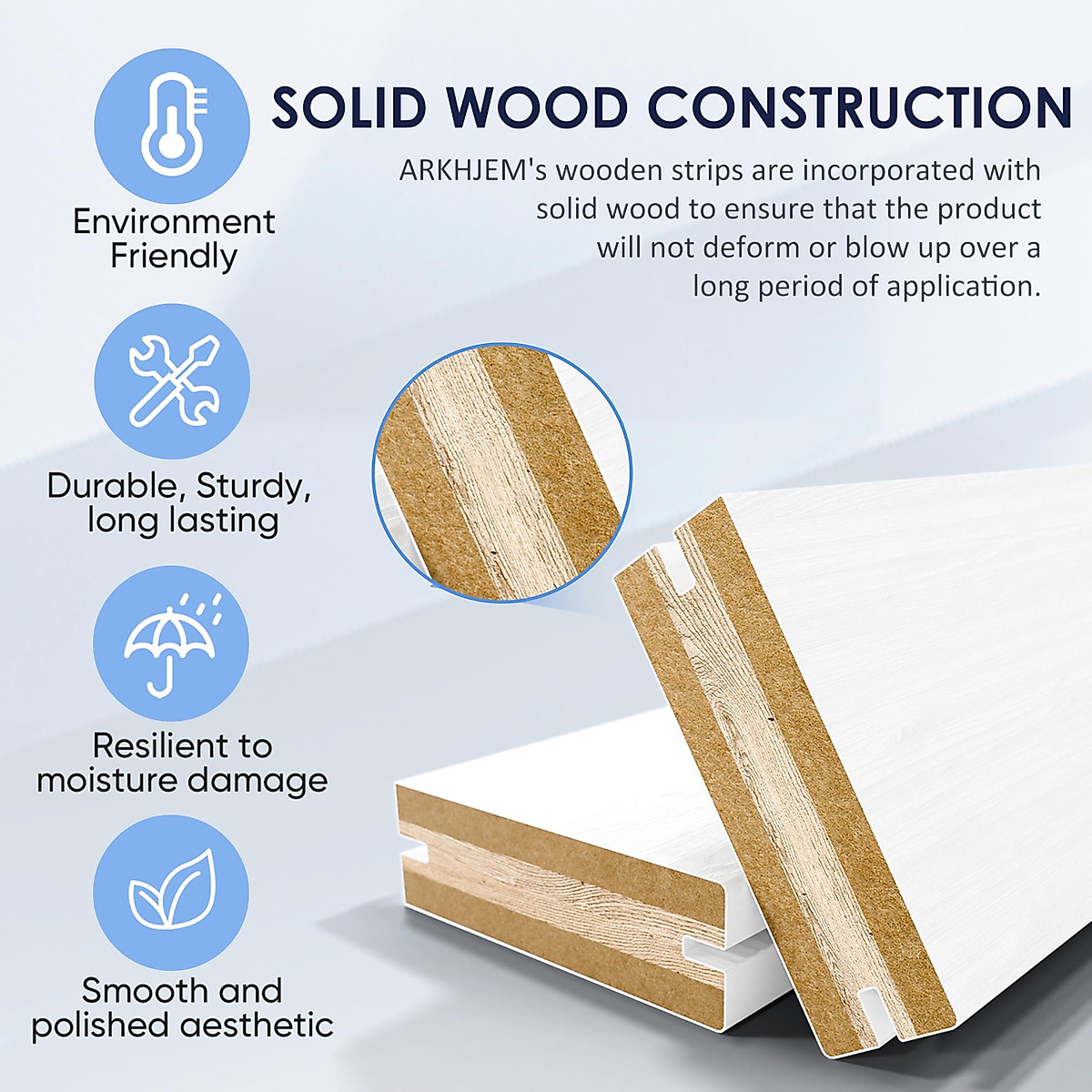 ARKHJEM Frosted 5 Panel Glass Sliding Barn Door 42''×84'' Barn Door, Hardware Kit Included, Assembly Needed, Water-Proof PVC Surface,Easy Installation for Living Room,White