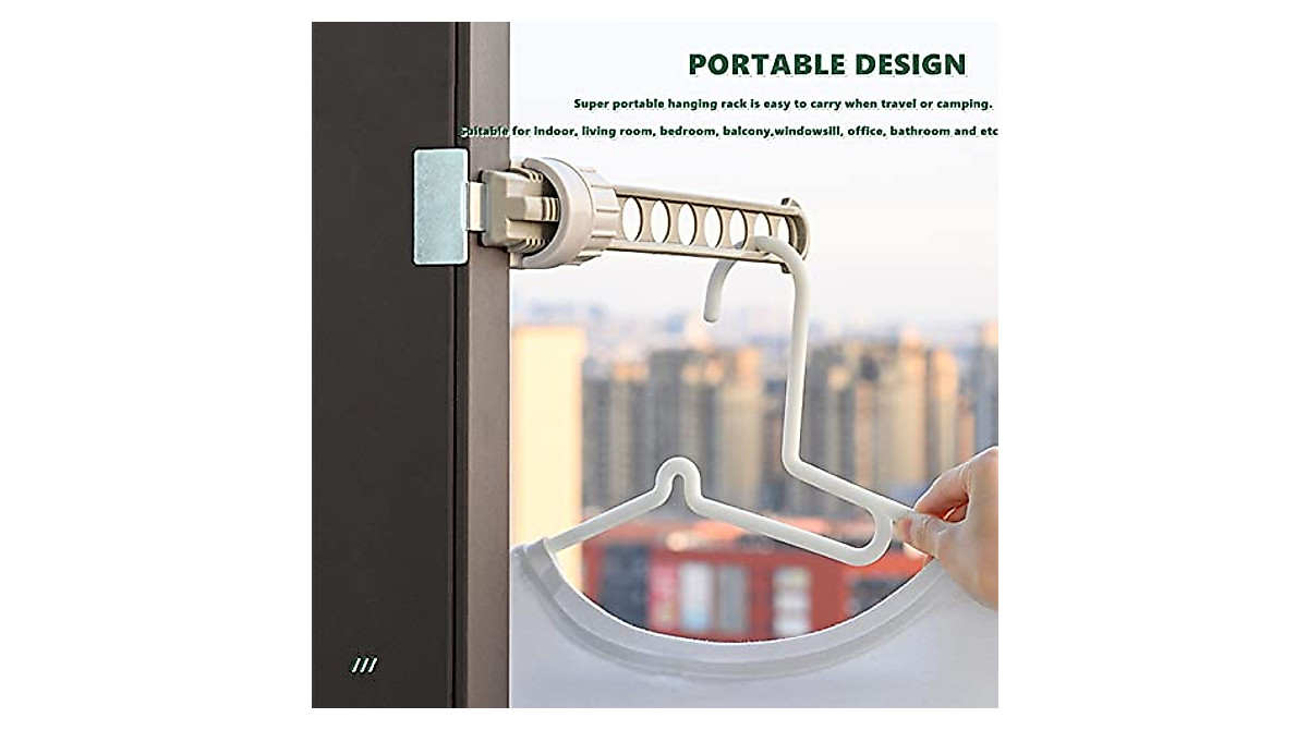 Portable Clothes Drying Rack 2 Pack - Travel & Home Hangers