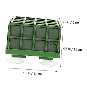 DECHOUS 10 Pcs Flower Sucker Wedding Aisle Flowers Flower Arranging Foam Blocks Flower Cage Holders DIY Flower Arrangement Kit Floral Cage for Artificial Flower Large Wreath Plastic