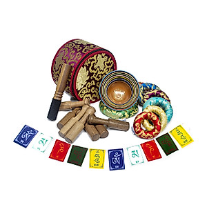 ESK Chakra Healing Tibetan Singing Bowl Set of 7 for Meditation- Himalayan Singing bowls, ESK 11