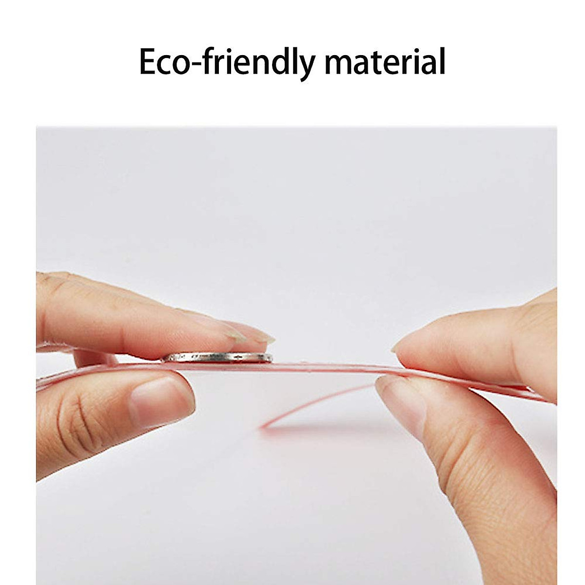 Anti Pinch Door Strip, Safety Door Hinge Protector Cover Kindergarten Door Pinch Guard Prevents Finger (Door Back Transparent 120x10cm)