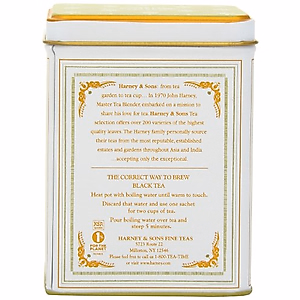Harney & Sons Darjeeling Black Tea, 20 Sachets of Black Tea | Classic Collection, 20 sachet tin