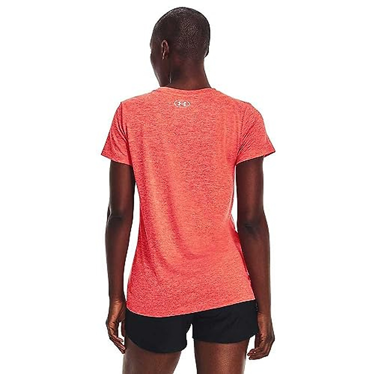 Under Armour Women's Tech Twist T-Shirt, (629) Beta/Pomegranate/Metallic Silver, Medium