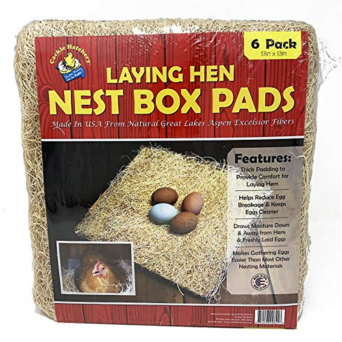 Cackle Hatchery Nest Box Accessory Kit (Standard) - Nest Box Pads, Nesting Herbs, Ceramic Nest Eggs, & Egg Cartons