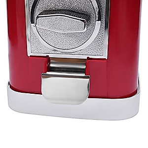 Gdrasuya10 Vending Machine, 18.11" Big Bubble Gumball Machine Lockable Candy Gumball Dispenser Machine Large Capacity Toy Vending Machine for 1.26inch Ball or Candy, Red