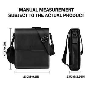 Leathario Men's Shoulder Bag Leather Small Messenger Bag for Men Crossbody Bags for Men Handbag Satchel Travel bag