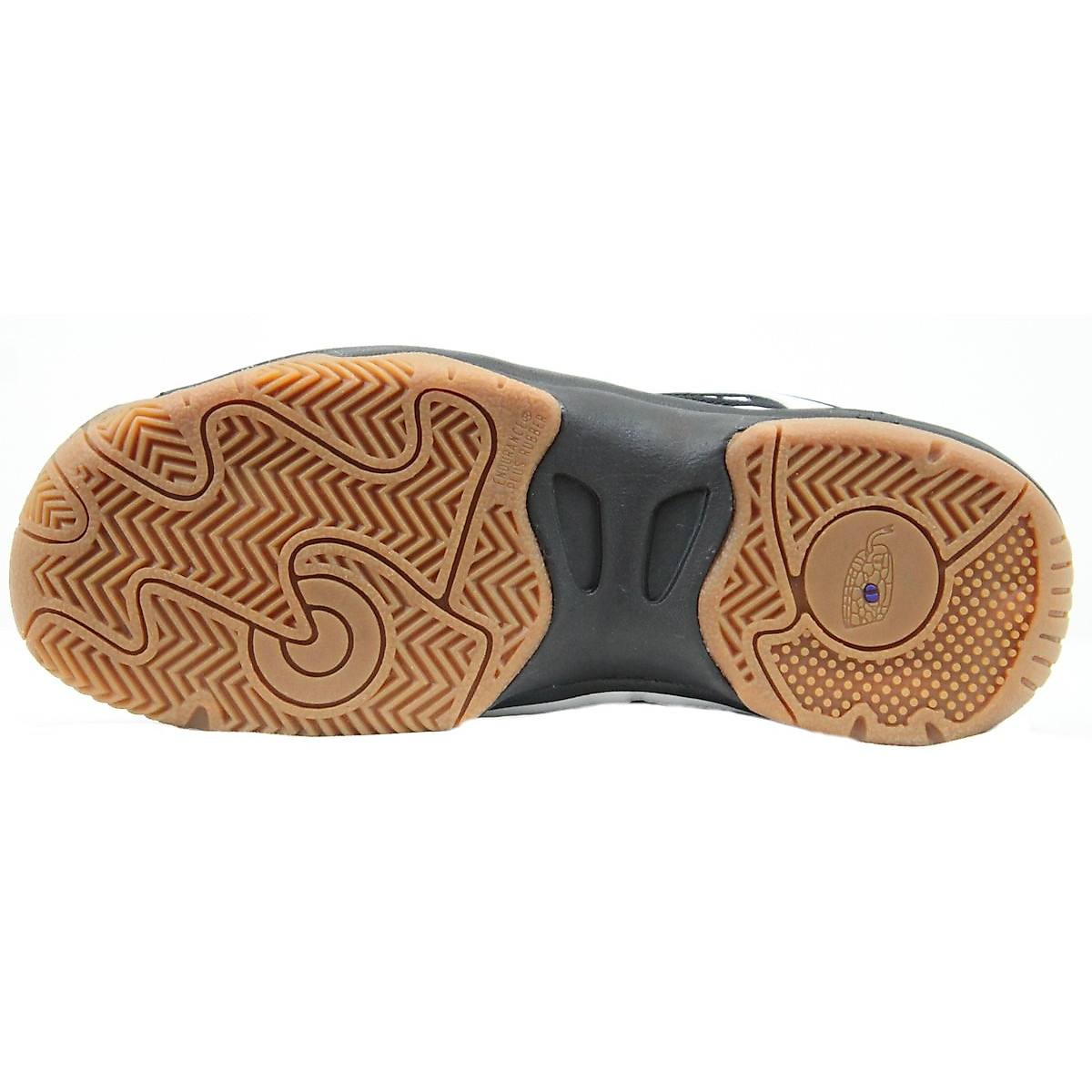 Python Wide (EE) Width Indoor Mid Racquetball (Squash, Indoor Pickleball, Badminton, Volleyball) Shoe (Black; Size 9.0)