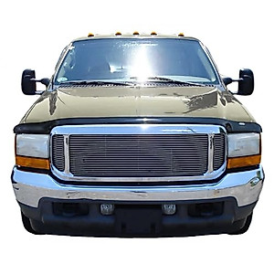 Auto Ventshade [AVS]Hoodflector / Bug Shield | 1999 - 2007 Ford F-250/F-350/F-450/F-550 Super Duty, 2000 - 2005 Ford Excursion, Medium Profile - Smoke, 1 pc. | 21208