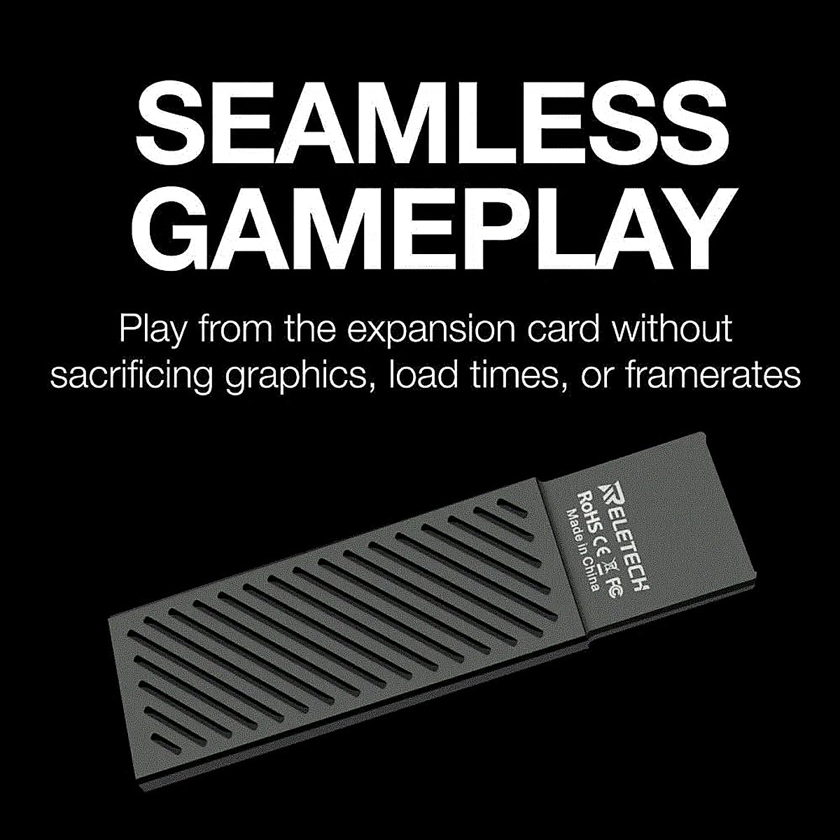 Reletech Xbox Serie x Xbox Serie s1tb2tb Solid State Drive - nvme Storage Expansion Card SSD (Black, 1, TB)