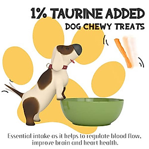 ASMPET Sweet Potato Dog Treats Fries, Healthy Natural Low Fat Grain Free Treats, Gluten Free Vegetarian Snack Gift for Small Medium & Large Dogs, Vegan Dog Chews 11 Ounce