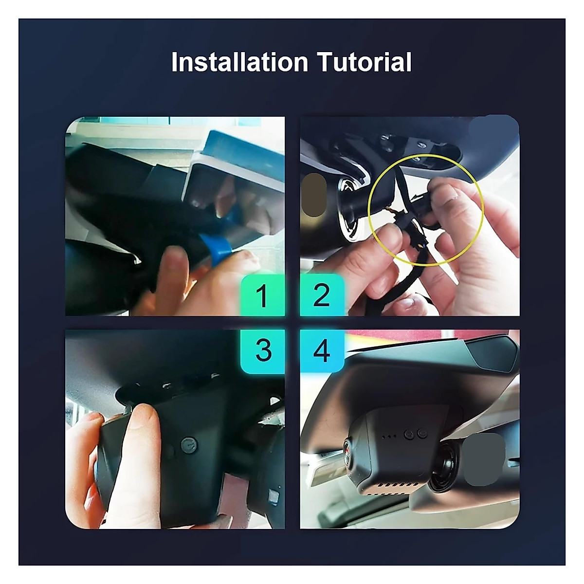 FITCAMX 4K Car DVR Compatible with Model X AP 2.0, Model S AP 2.0,Wireless Car Camera,Dash Cam Compatible with Tesla Model 3,Model Y (Color : Model 3, Size : 4K Front Cam 64GB)