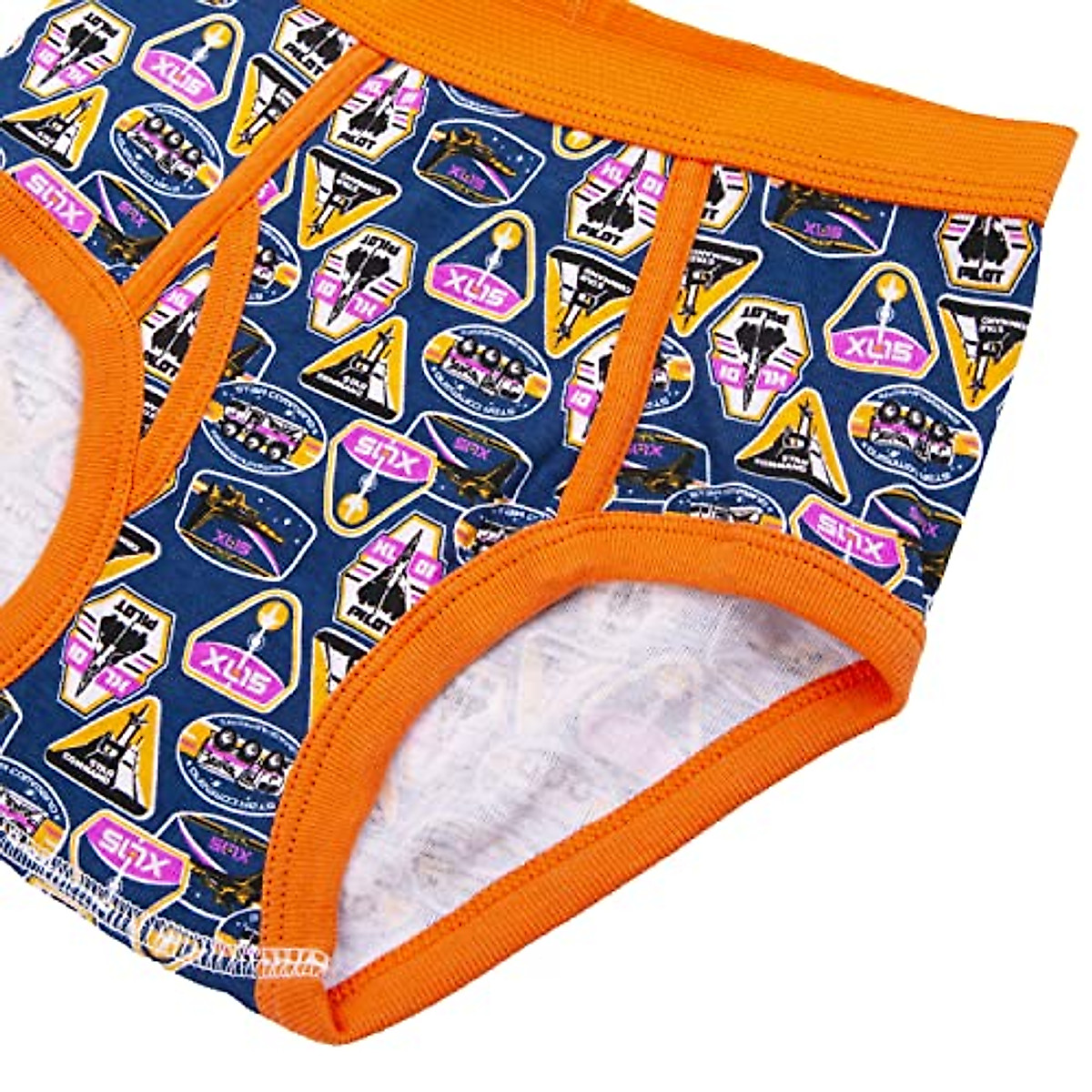 Disney Boys' Pixar’s Buzz Lightyear Underwear Multipacks with Zurg and Zyclops in Sizes 4, 6, 8, 10, Buzz5pkbrief