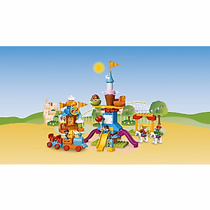 LEGO DUPLO Town Big Fair 10840 Role Play and Learning Building Blocks Set for Toddlers Including a Ferris Wheel, Carousel, and Amusement Park (106 pieces)