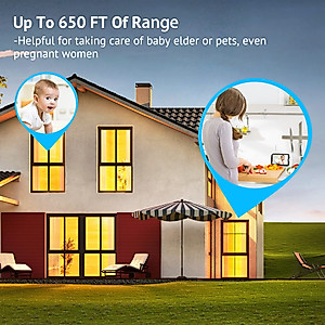 LaView 5" Color LCD Screen Baby Monitor with Mount,1080p HD Baby Monitor with Camera and Audio, Pan-Tilt Baby Camera Monitor,Infrared Night Vision,Two-Way Talk,Lullabies and Room Temperature