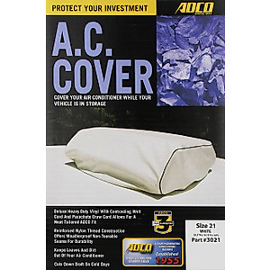 ADCO 3021 White RV Air Conditioner Cover, Size 21
