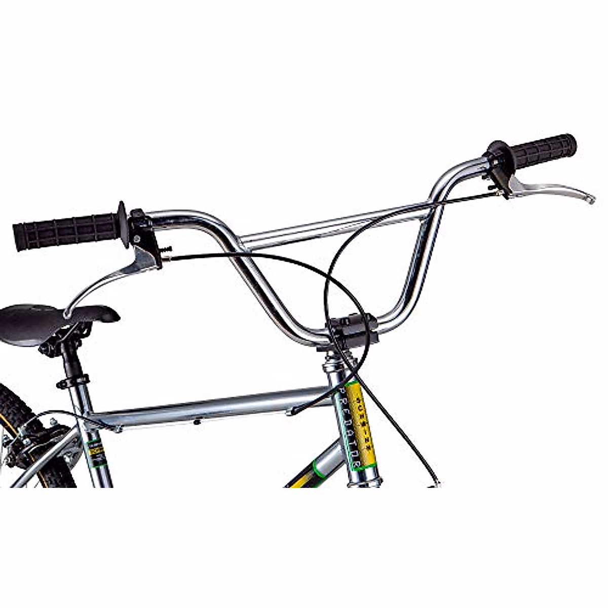 Schwinn Predator Team 24 Freestyle BMX Bike, Throwback 1983 Design, Single-Speed Drivetrain, Hi-Ten Steel Frame, Rattrap Pedals, Front and Rear Caliper Brakes, 24-Inch Gum Wall Tires, Chrome