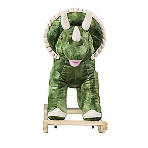 Rockin' Rider Terry The Rocking Triceratops, Green , Large
