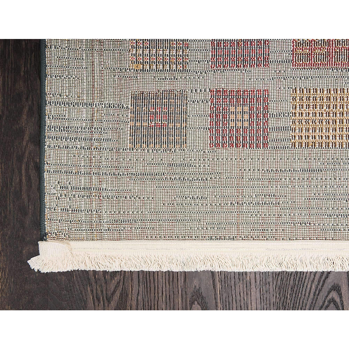 Unique Loom Fars Collection Modern Classic Geometric Tribal Inspired Design Area Rug, Rectangular 7' 1" x 10' 0", Light Blue/Navy Blue