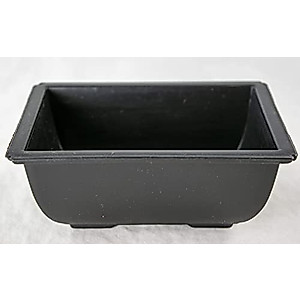 30 Rectangular Black Plastic Bonsai Training Pot, Cactus & Succulent Planter - 5"x 3.5"x 2"