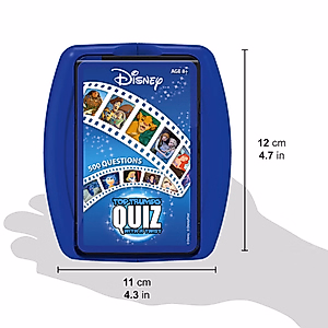 Top Trumps Disney Classic Quiz Game, 500 questions to test your knowledge and memory on Frozen, Bambi, Encanto and Ralph breaks the Internet, educational gift for ages 6 plus