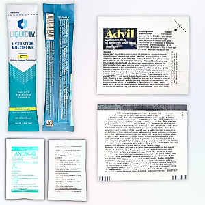 Casey Aileen Hangover Kit (1 Pack) Pre Filled Party Favors, Goodie Bags, Gift for Bachelorette, Wedding, 21st Birthday, Girls Trip and All Celebrations