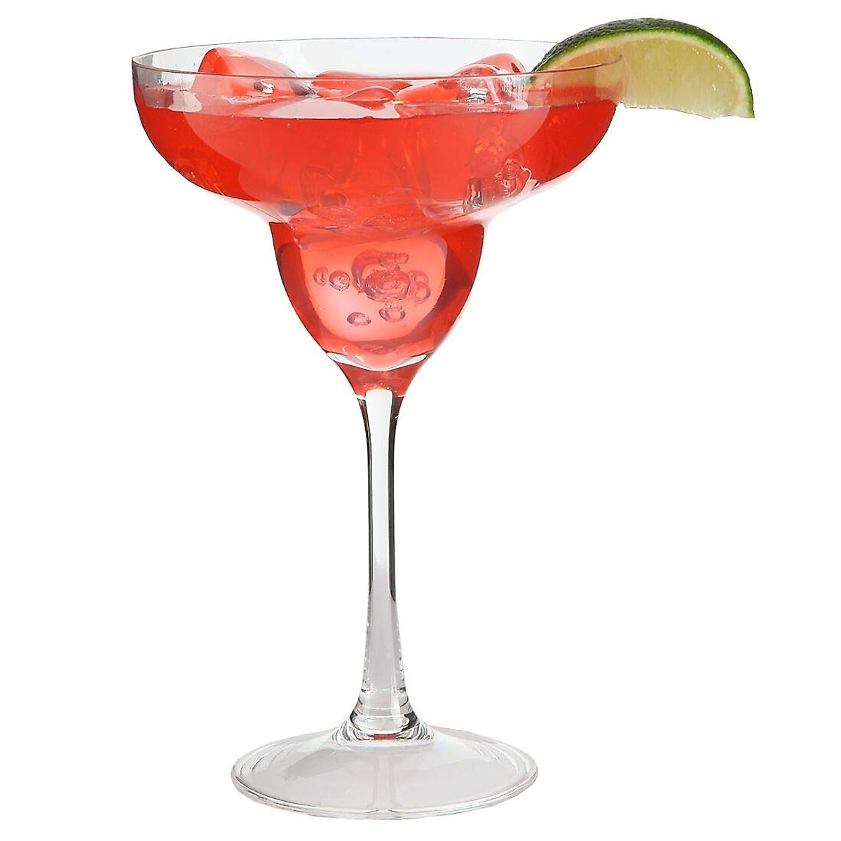 Lily's Home Unbreakable Acrylic Margarita Glasses, Made of Shatterproof Plastic and Ideal for Indoor and Outdoor Use, Reusable, Crystal Clear (10 oz. Each, Set of 4)